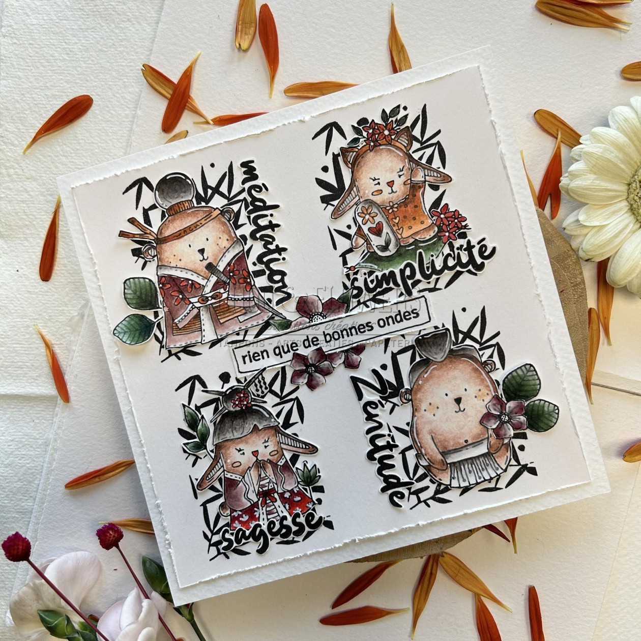 tampon d'un doudou sumo pour vos créations de carterie et scrabooking