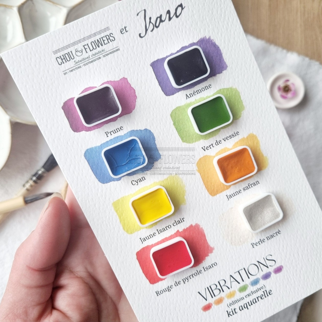 kit aquarelle pour la collection Vibrations