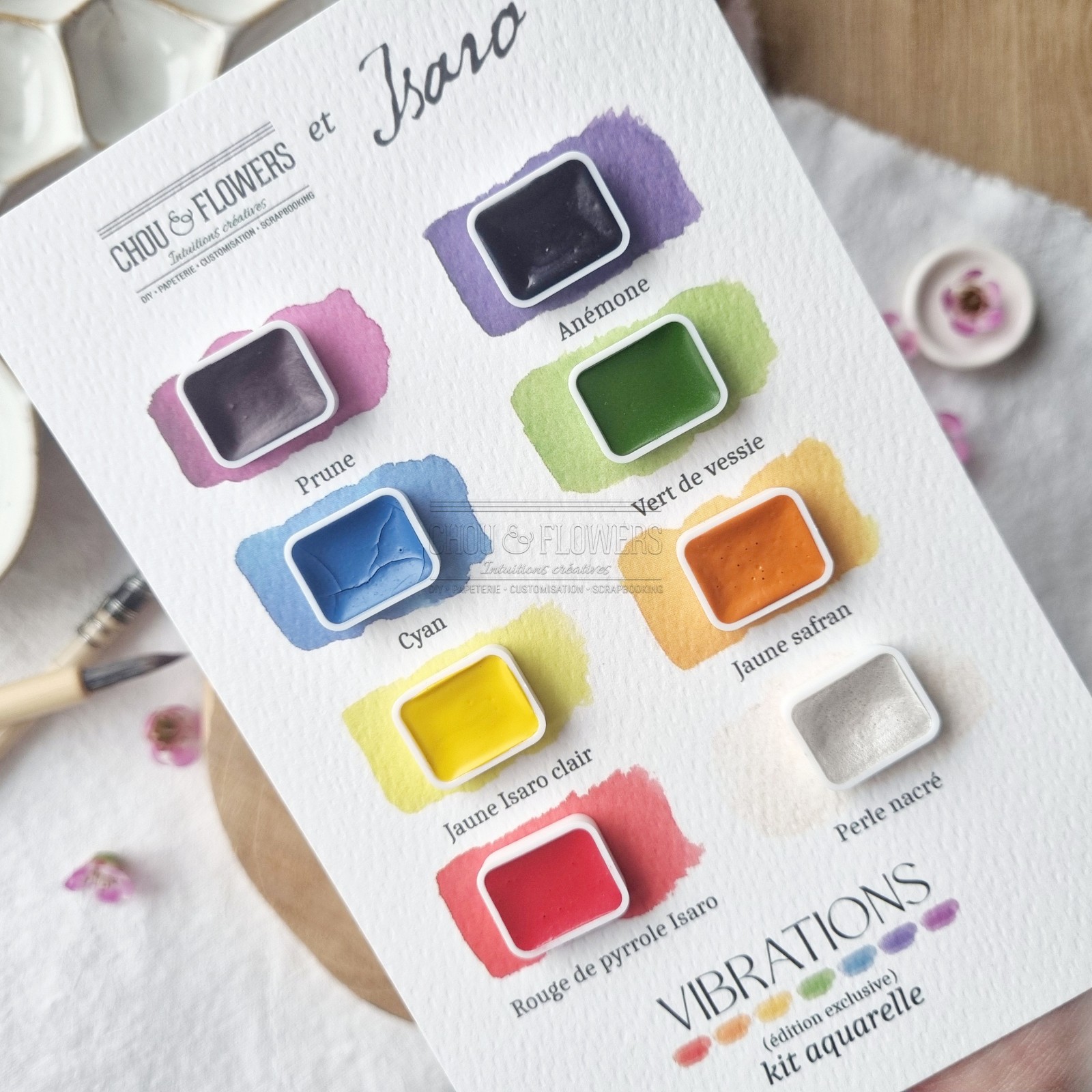 kit aquarelle pour la collection Vibrations
