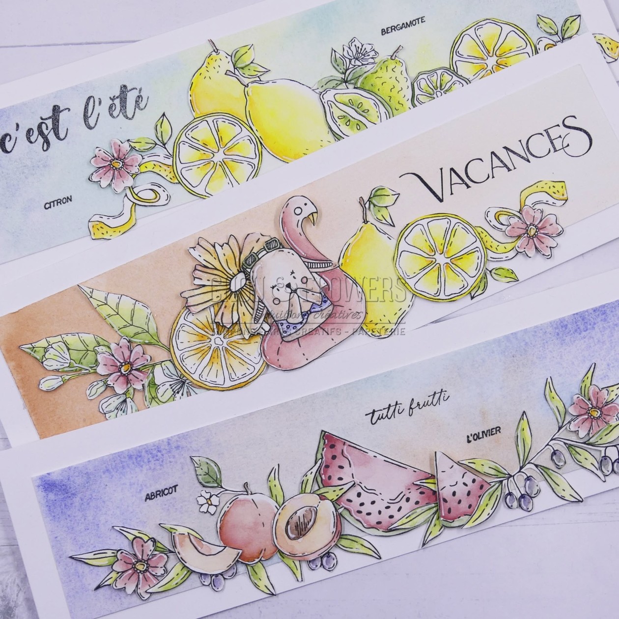 tampon clear Les mots c'est l'été de la collection Rêve azur de Chou ...