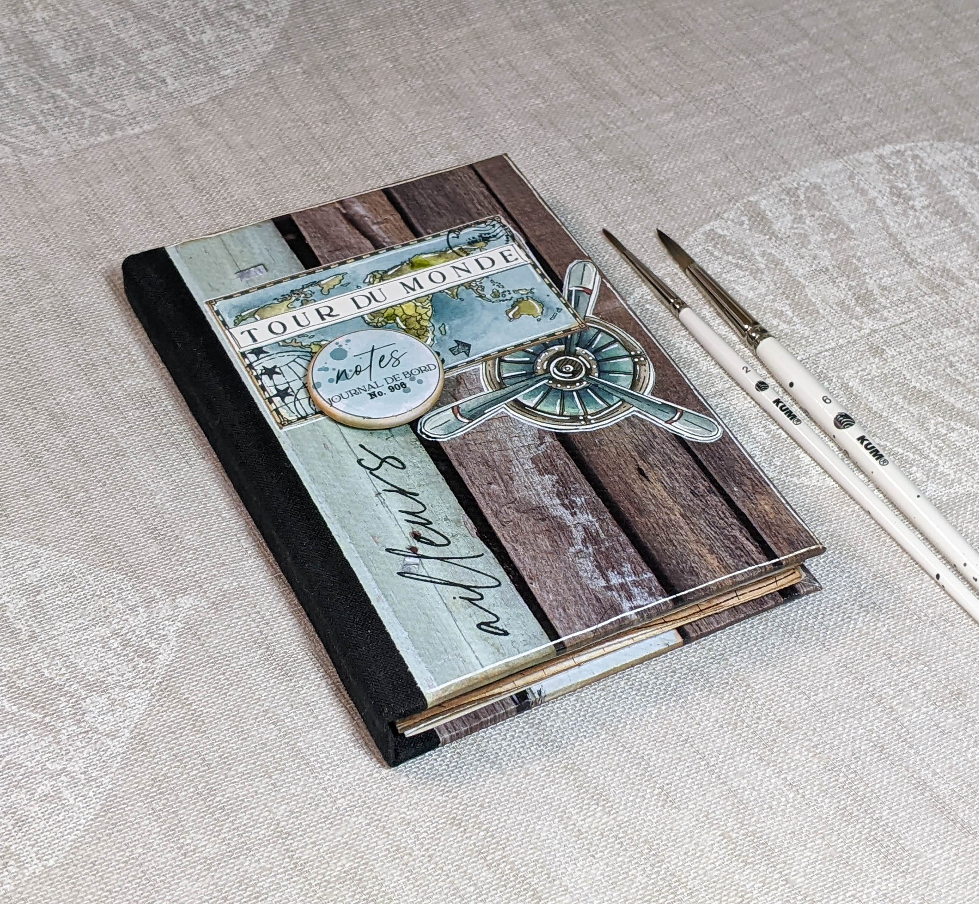 Journal de bord "Globe-trotter" avec PINKLOLA