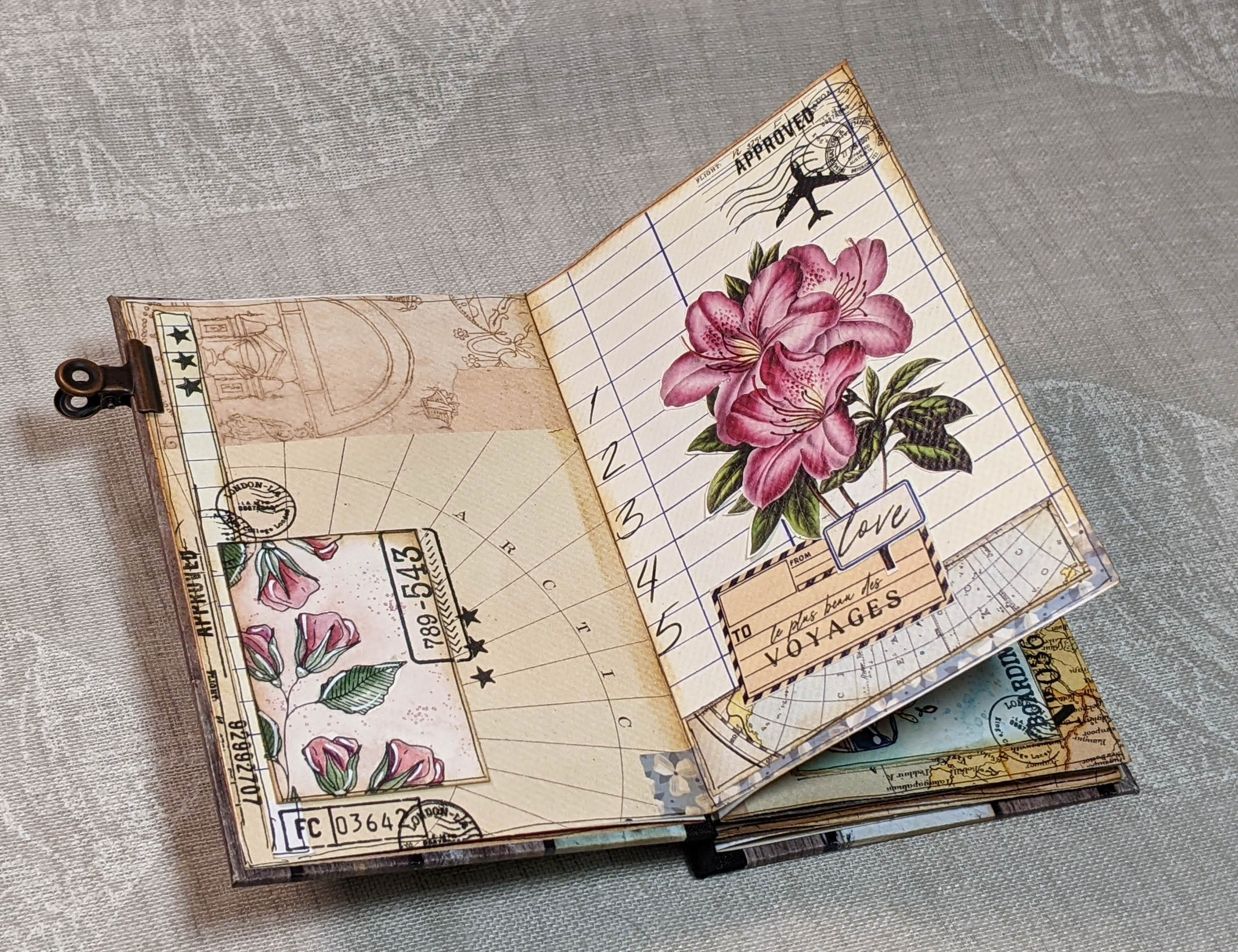 Journal de bord "Globe-trotter" avec PINKLOLA