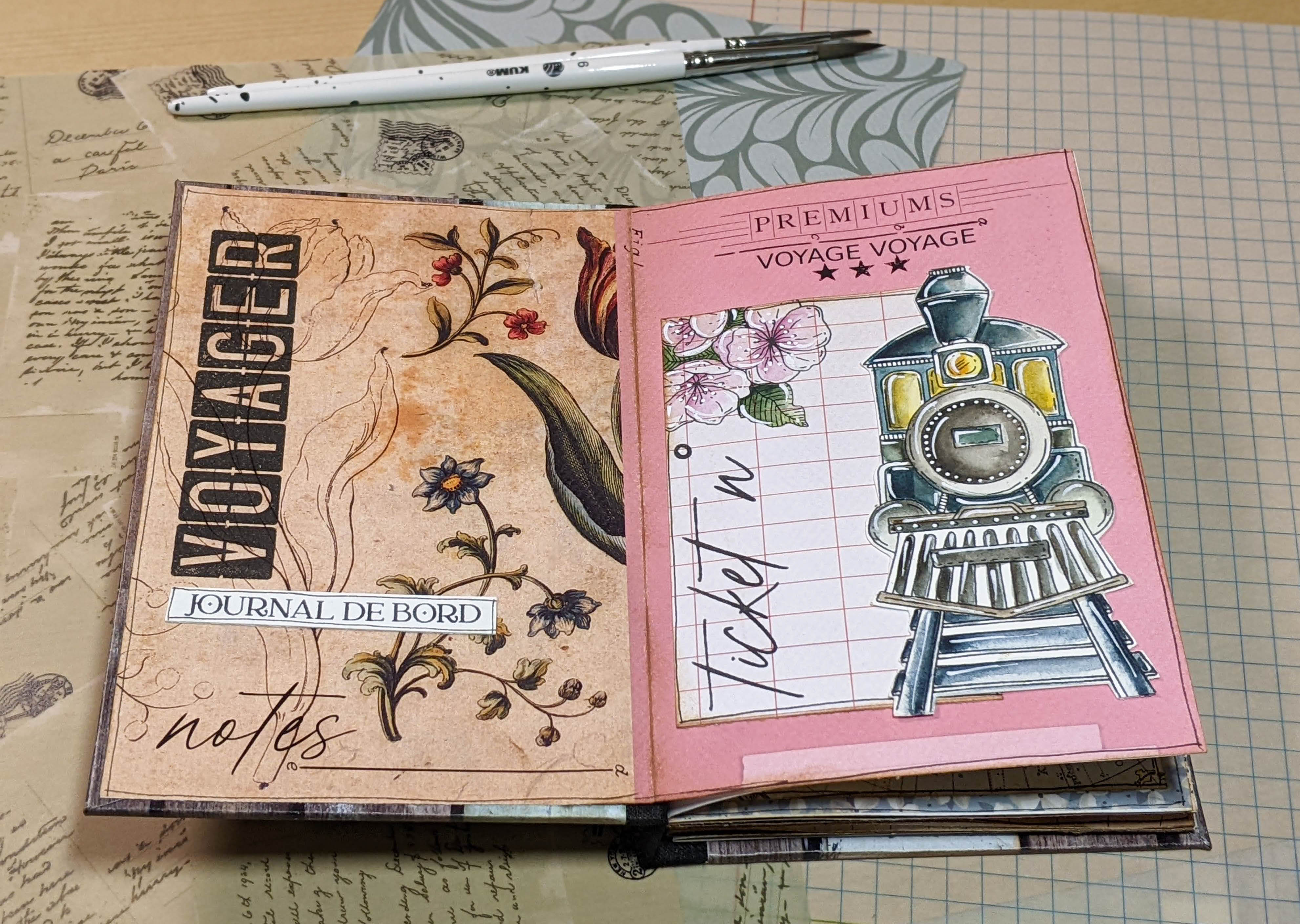 Journal de bord "Globe-trotter" avec PINKLOLA