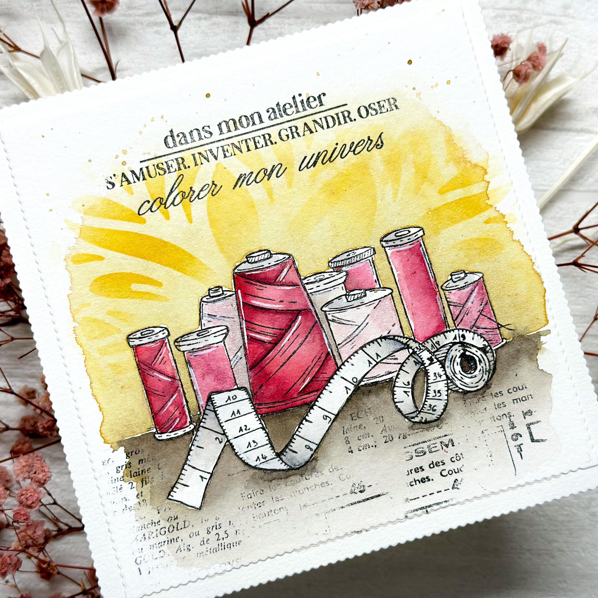 Jolies créations avec les Aquarelles ISARO