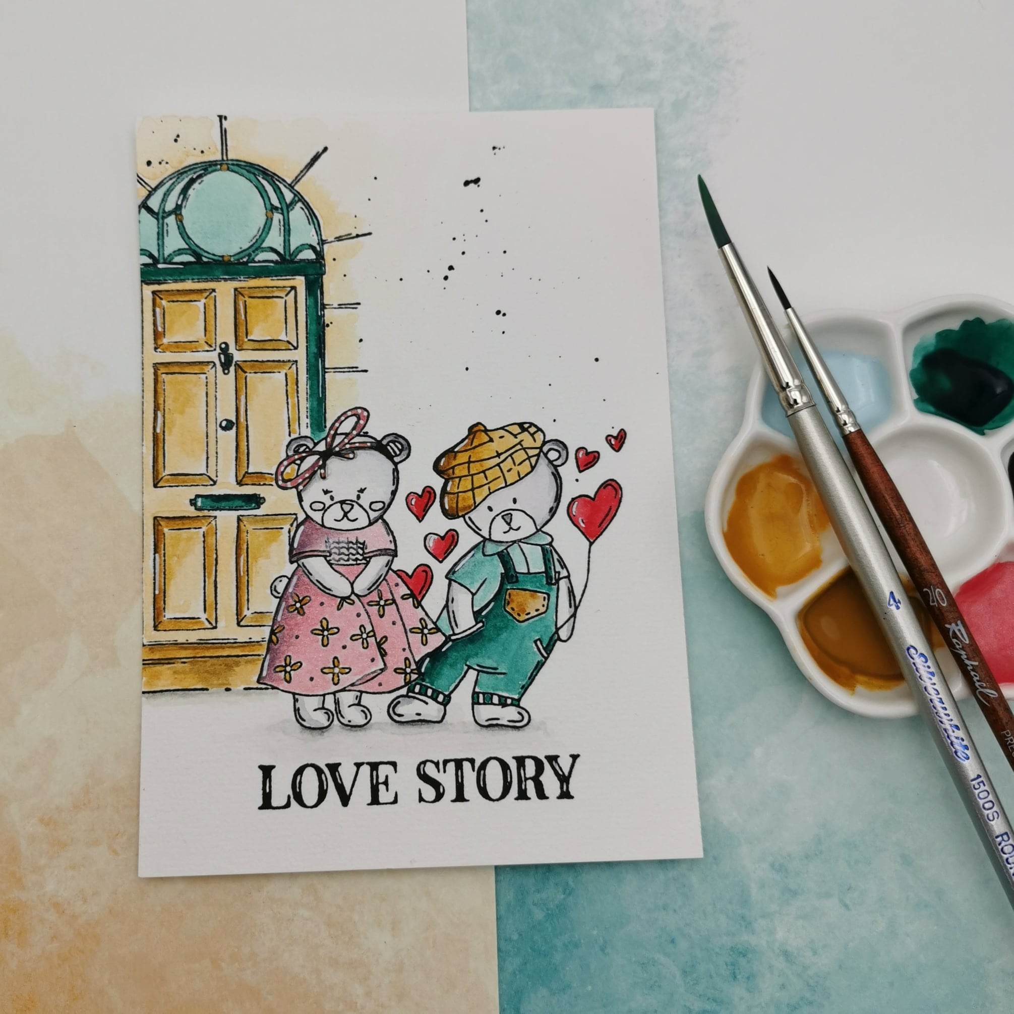 Jolies créations avec les Aquarelles ISARO