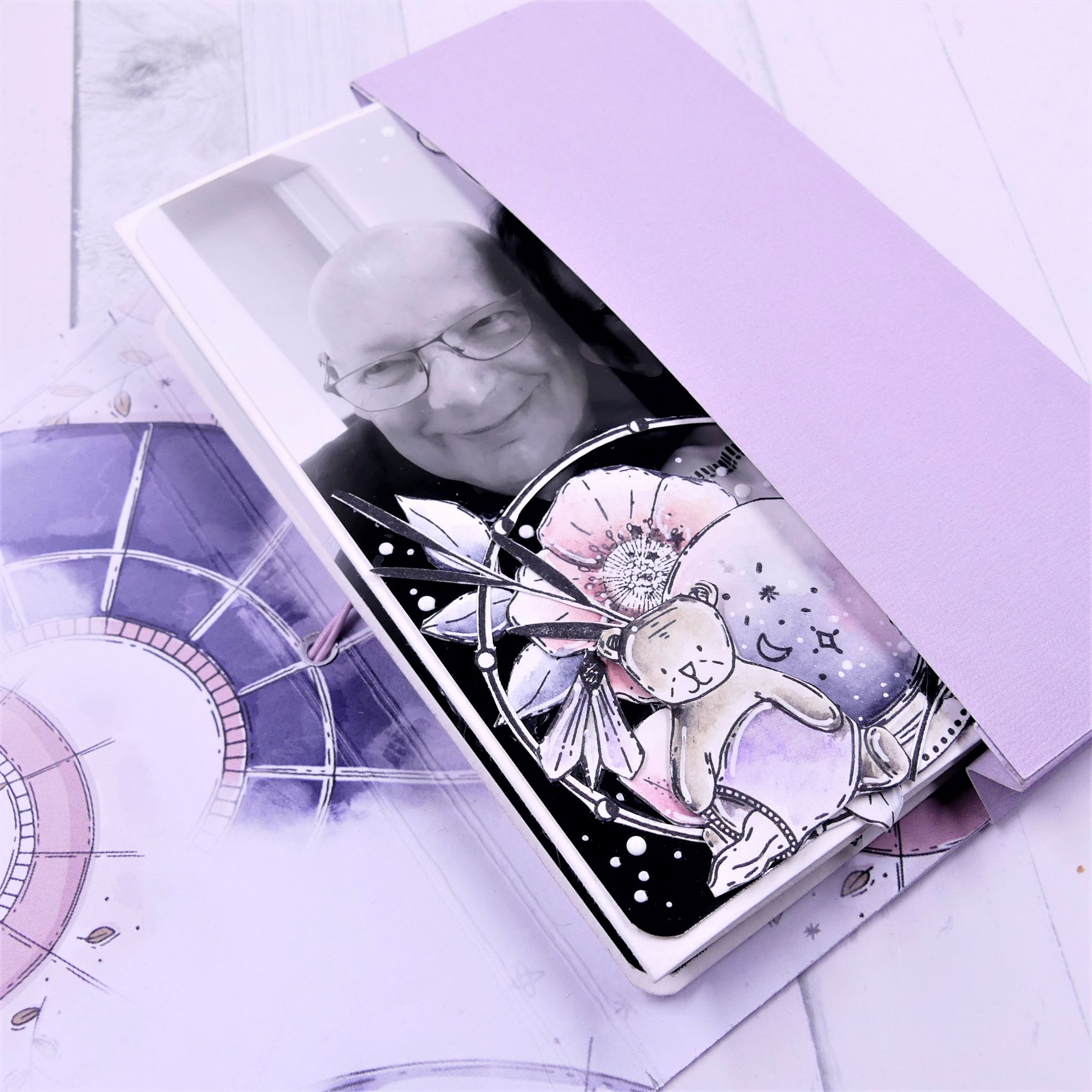 ZOOM collection Dans la lune, TUTO mini-album triptyque